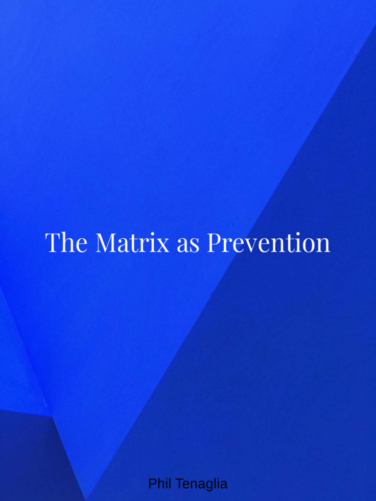 The Matrix As Prevention | PDF | Teachers | Behavioural Sciences