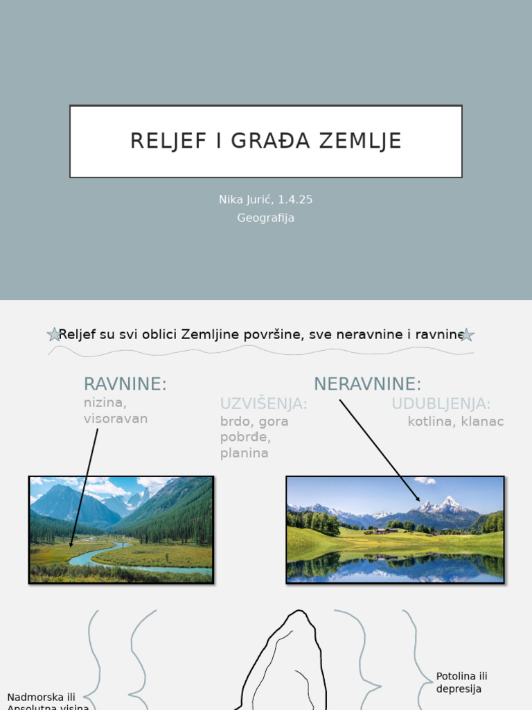 Reljef I Građa Zemlje | PDF