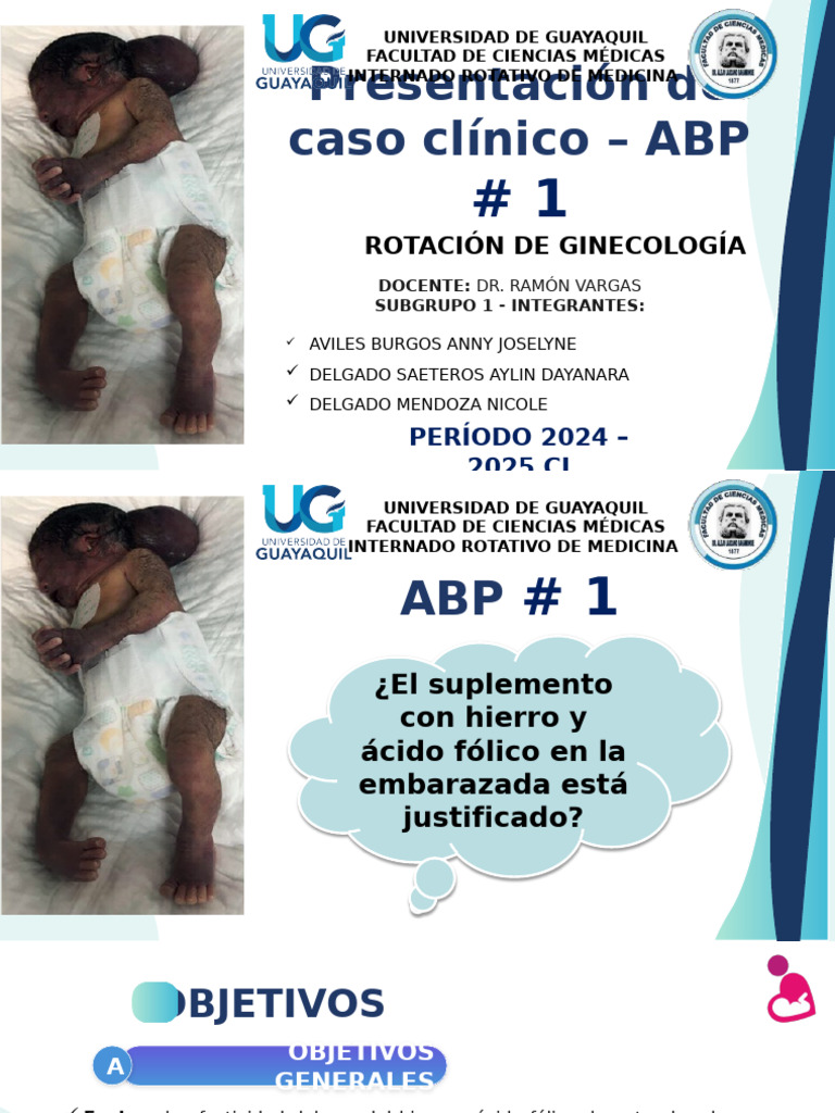 Presentación de Caso Clínico - ABP # 1 | PDF | El embarazo | Nutrición