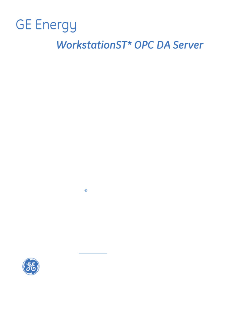 GEI-100621 - WorkstationST OPC DA Server | PDF | Server (Computing) | Microsoft Windows