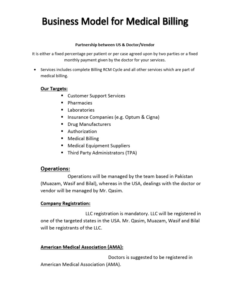 Medical Billing Services Proposal | PDF | Health Care | Business