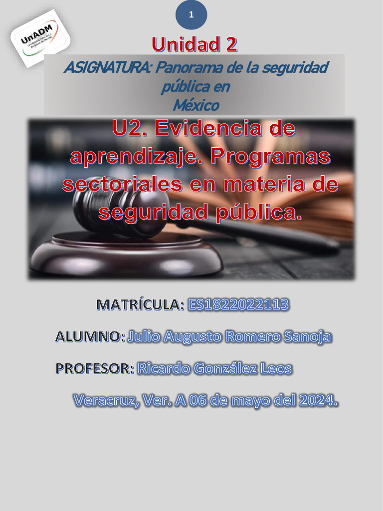 SSPM U2 EA Jurs | PDF | Administración Pública | México