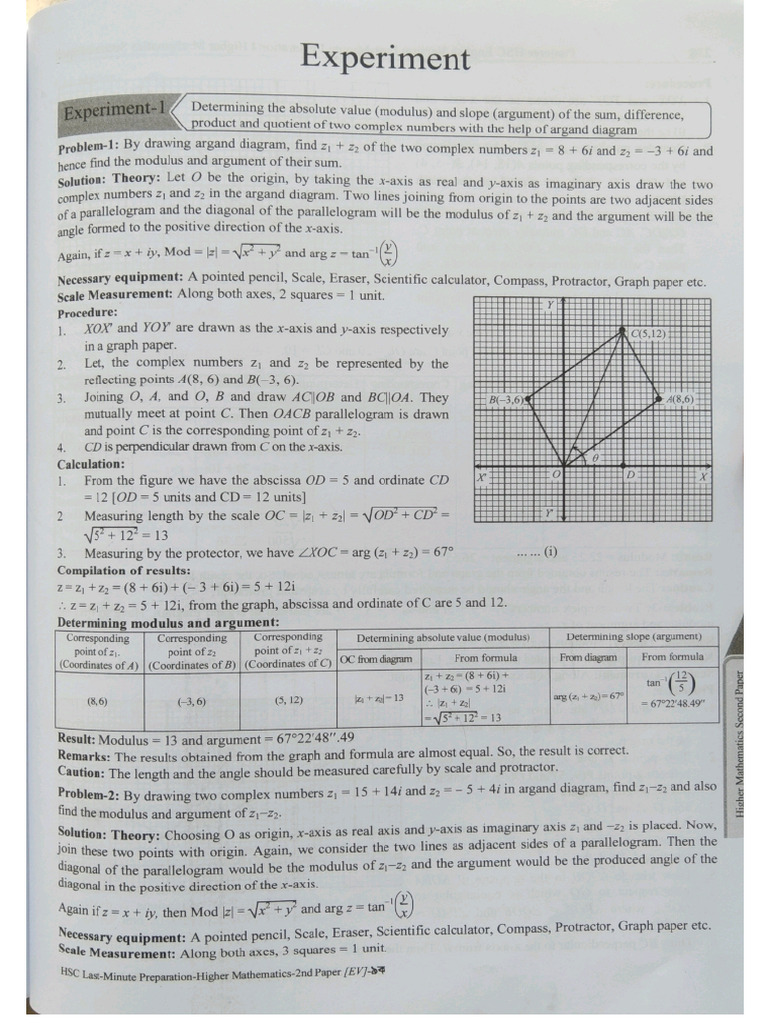 Higher Maths 2nd Practical | PDF