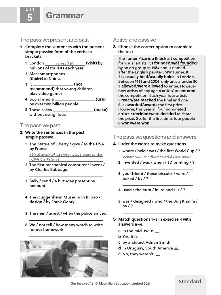GI B1 U5 Grammar Standard | PDF | Linguistics | Grammar