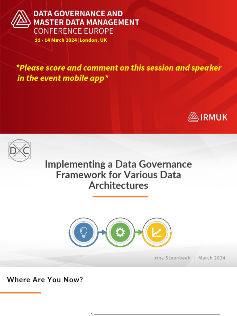 Steenbeek Implementing A DG Framework-1 | PDF | Data Quality | Data Model