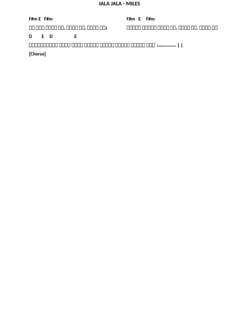 Jala Jala Miles REVISE | PDF