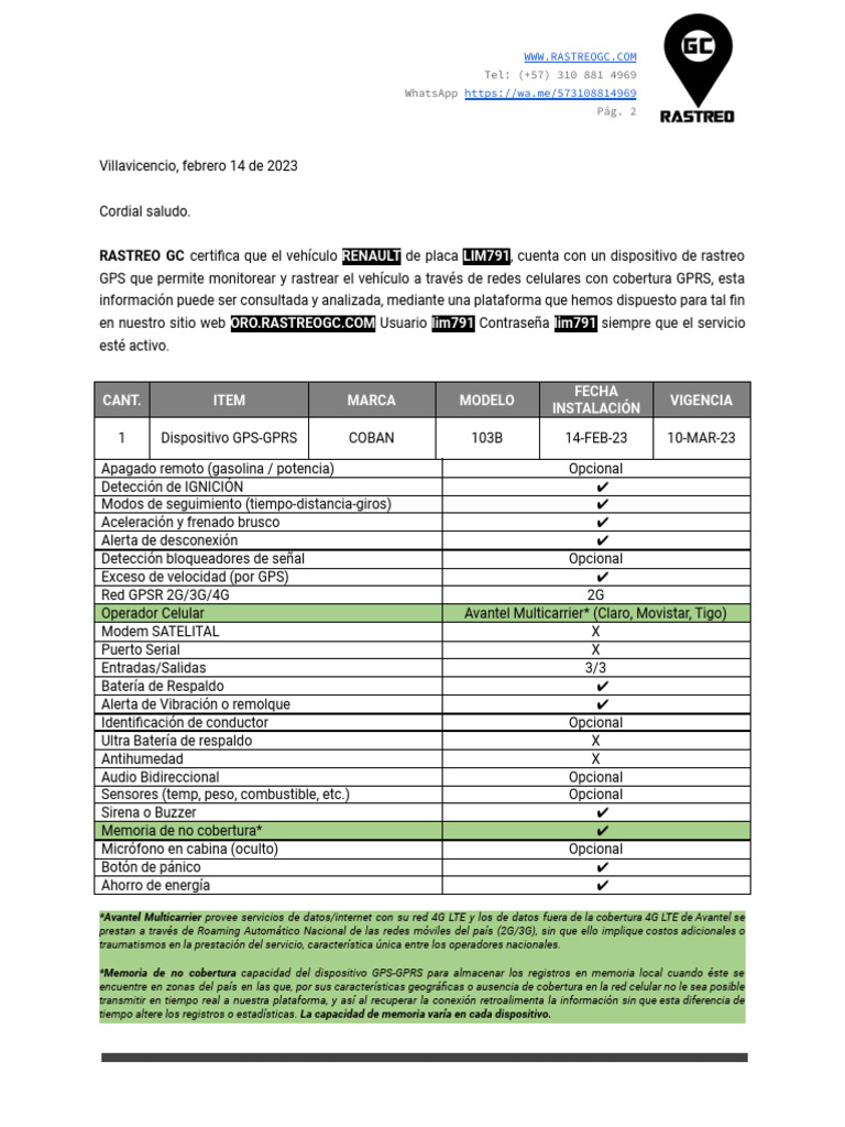 GPS2 | PDF | 3 G | Telefonía móvil