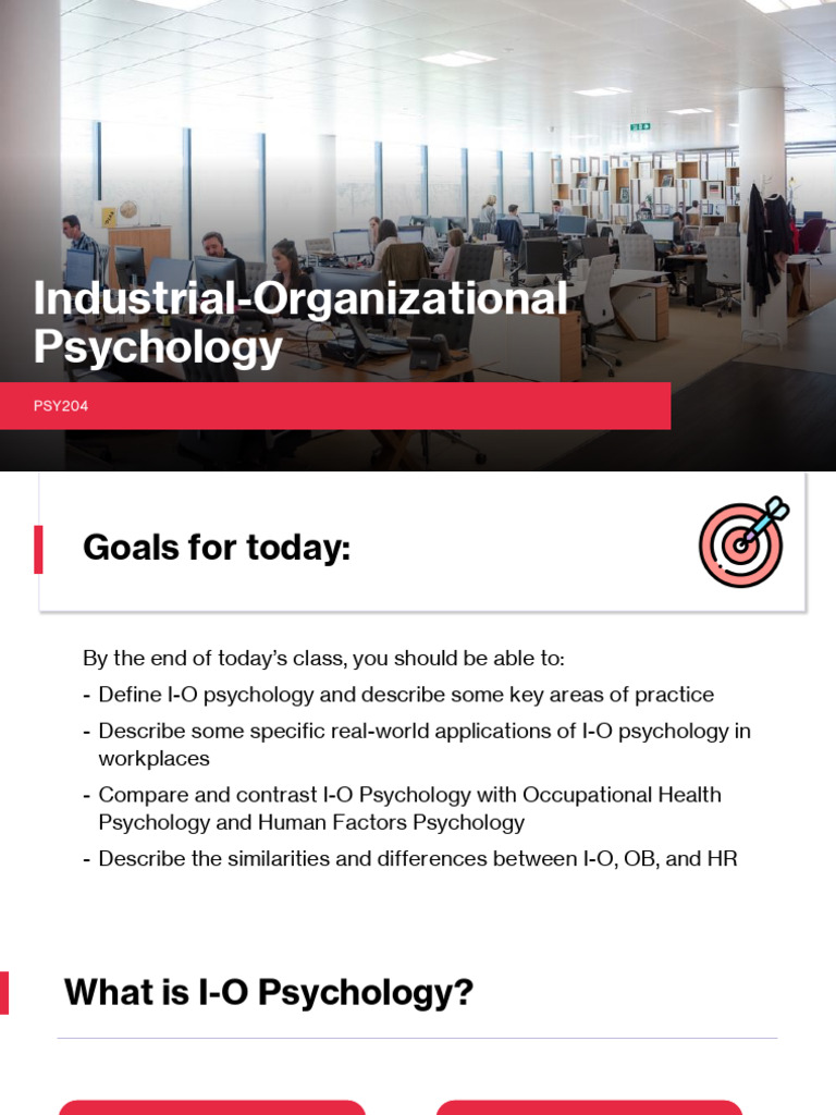 PSY204 Industrial Organizational Psychology | PDF | Psychology | Human ...