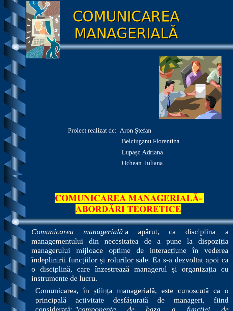 Comunicarea Managerială | PDF