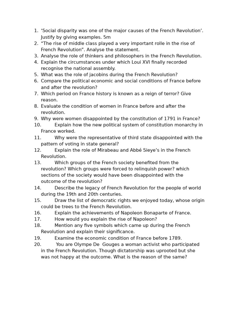 Grade IX His CH 1 French Revolution | PDF