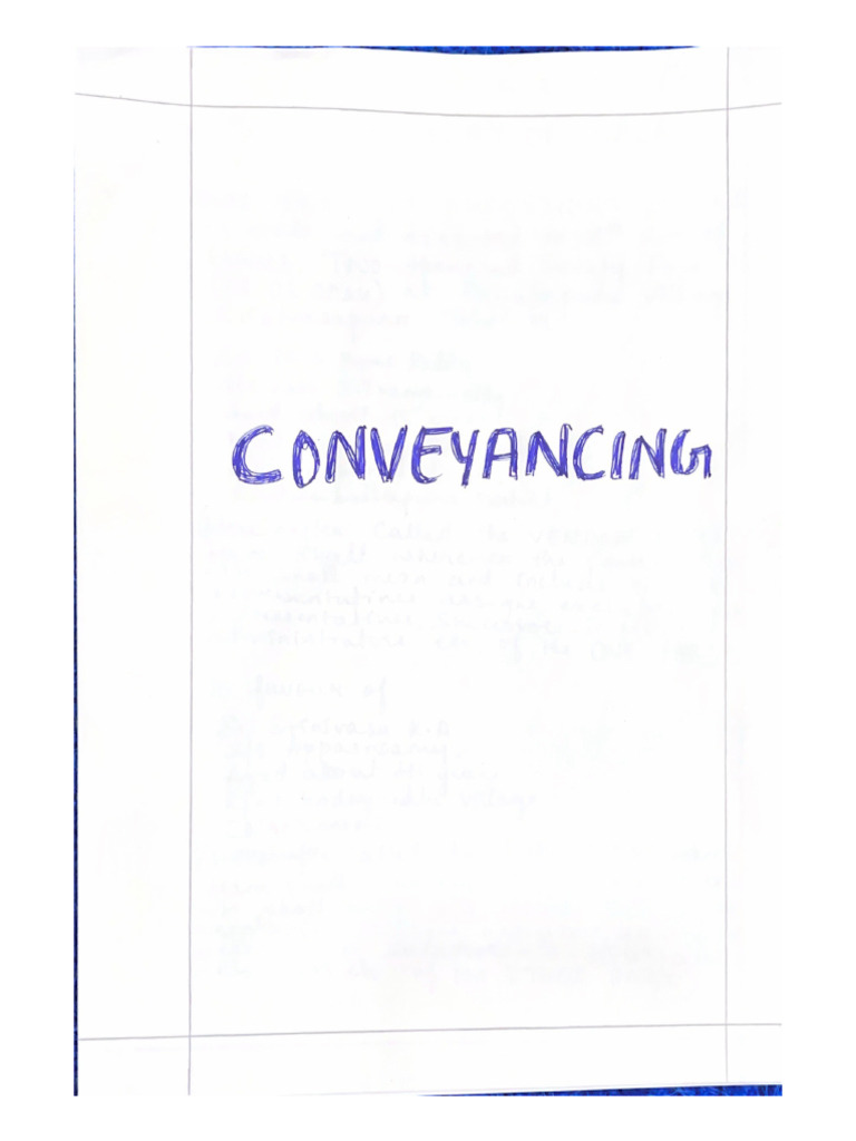 Conveyancing Merged | PDF