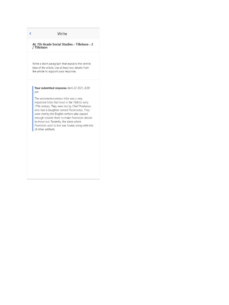 Newsela Assignment - Assignment For 2 - 5 - 21 - Quiz and Writing ...