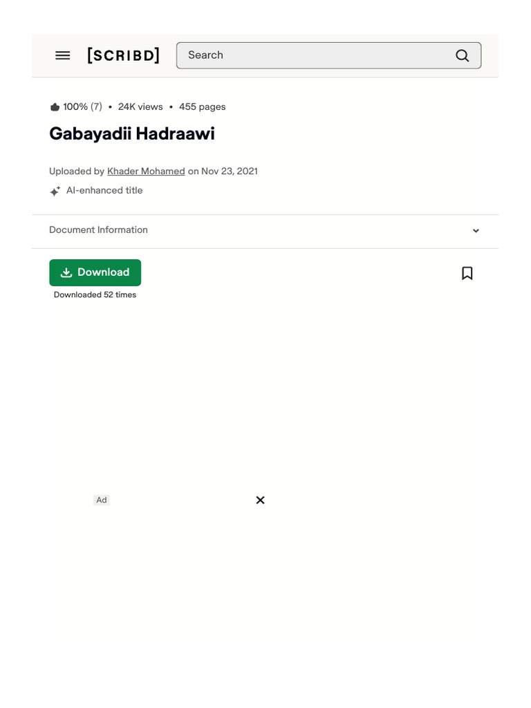 Gabayadii Hadraawi - PDF | PDF | Scribd | Software