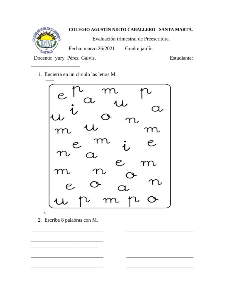 Evaluacion Trimestral II | PDF