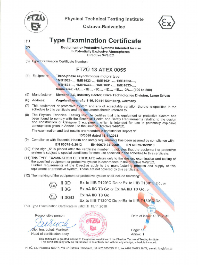 Ftzu 13atex0055 | PDF