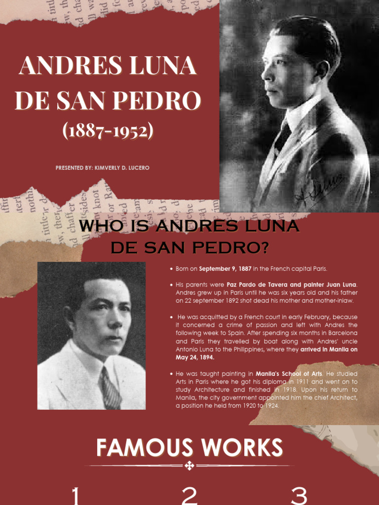 Life and Works of Andres Luna de San Pedro | PDF | Manila