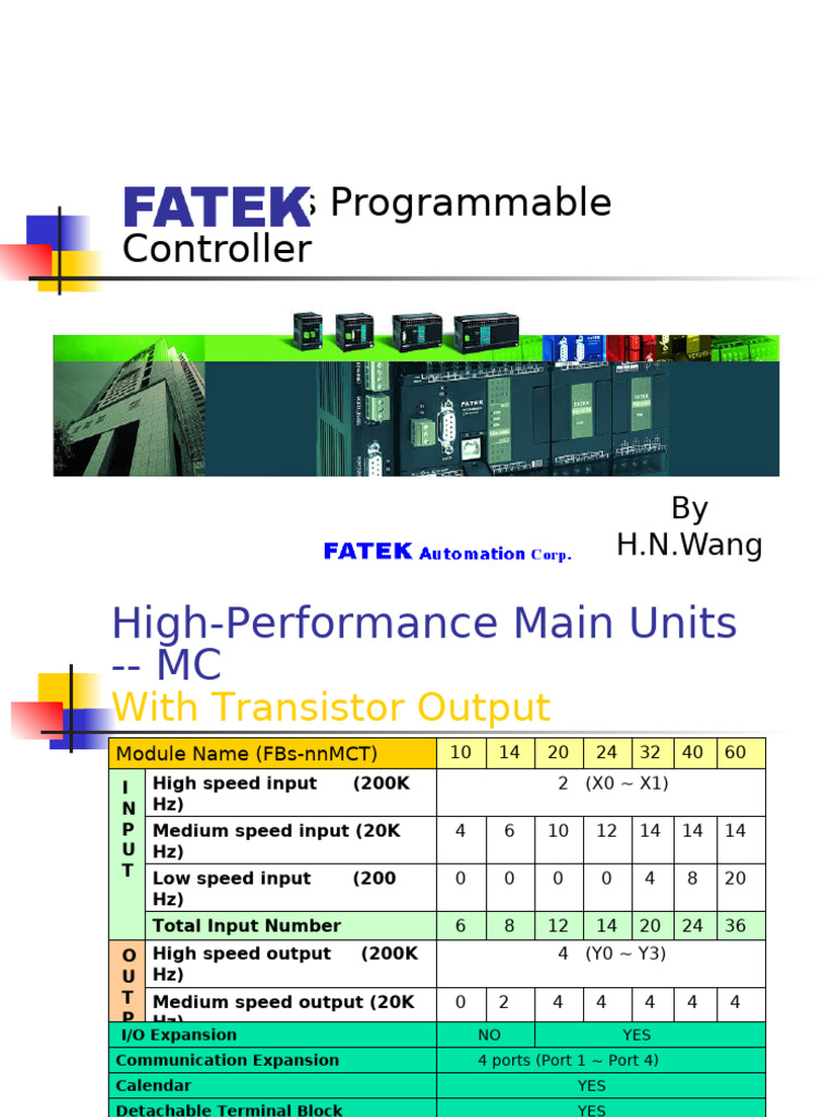 FBs PLC Hi Speed Pulse Output | PDF | Computing | Electrical Engineering