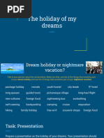 My Dream Holiday Writing Guide | PDF