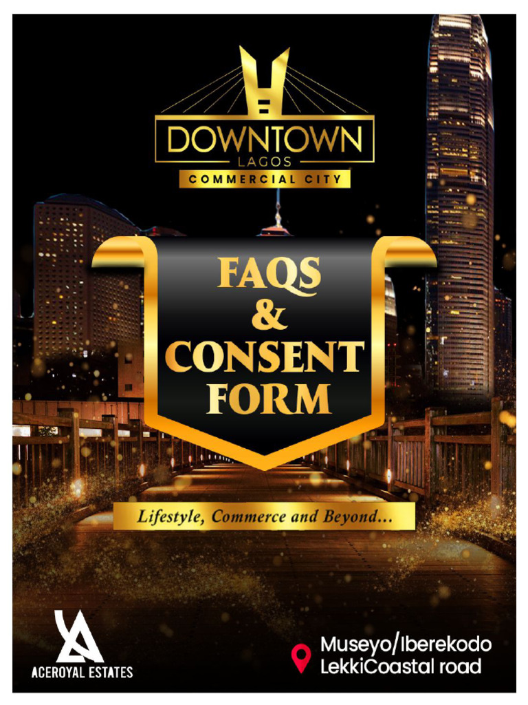 Downtown Lagos Consent Form and Faqs | PDF