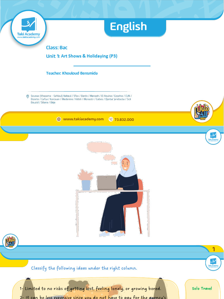 Unit 1 Art Shows & Holidaying | PDF | Lunch | Meal