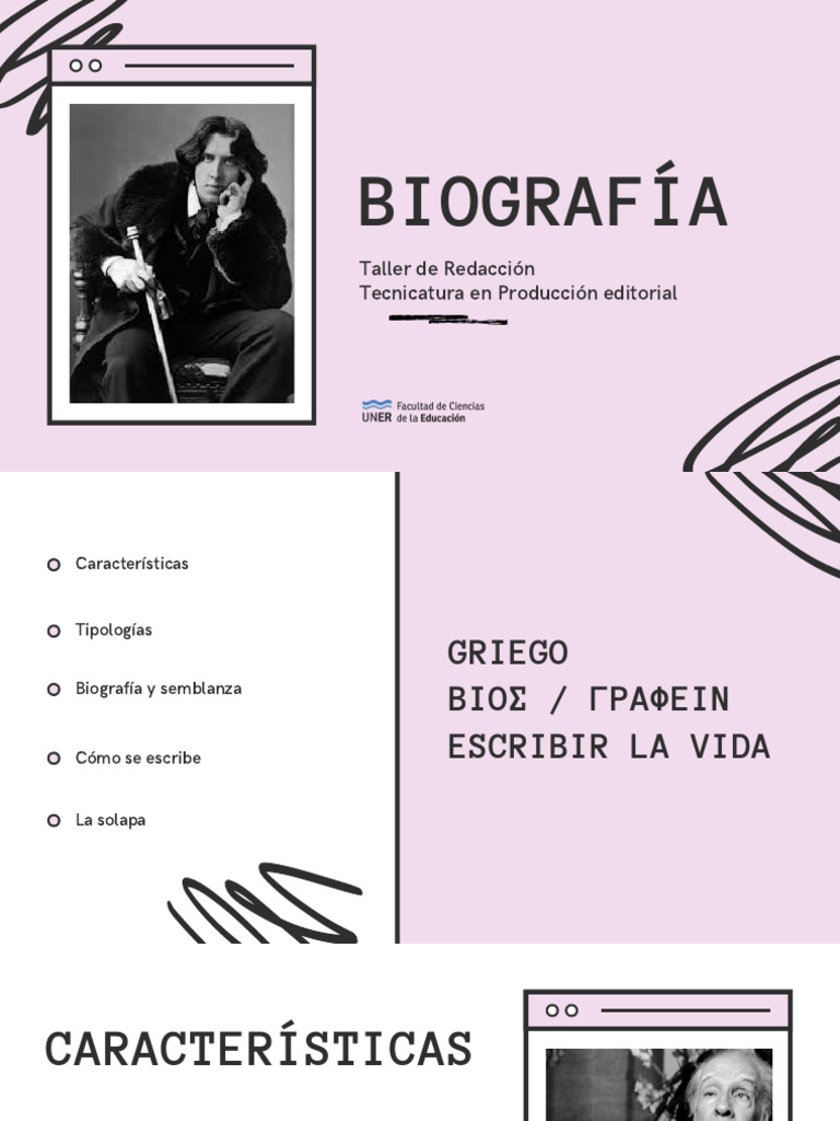 Presentación Biografía de Autor | PDF | Biografía | Narración