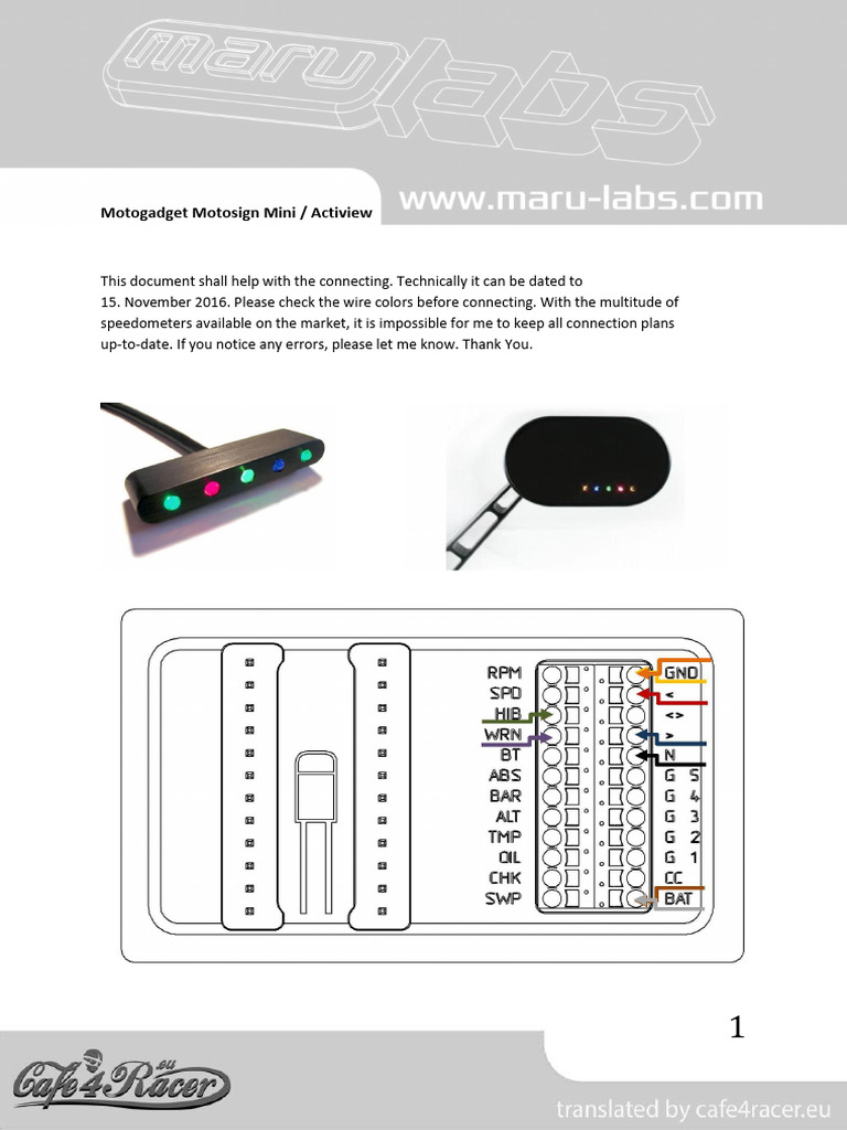 Motosign Mini Connection Guide | PDF
