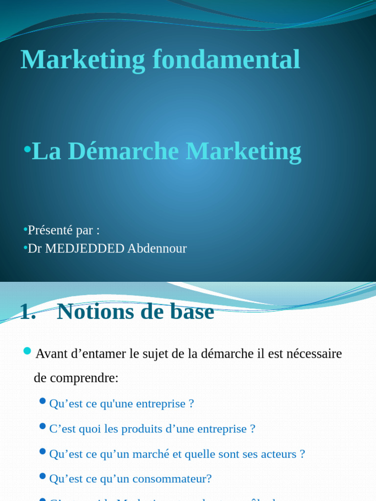 Introduction Au Marketing b1 | PDF | Commercialisation | Consommateurs