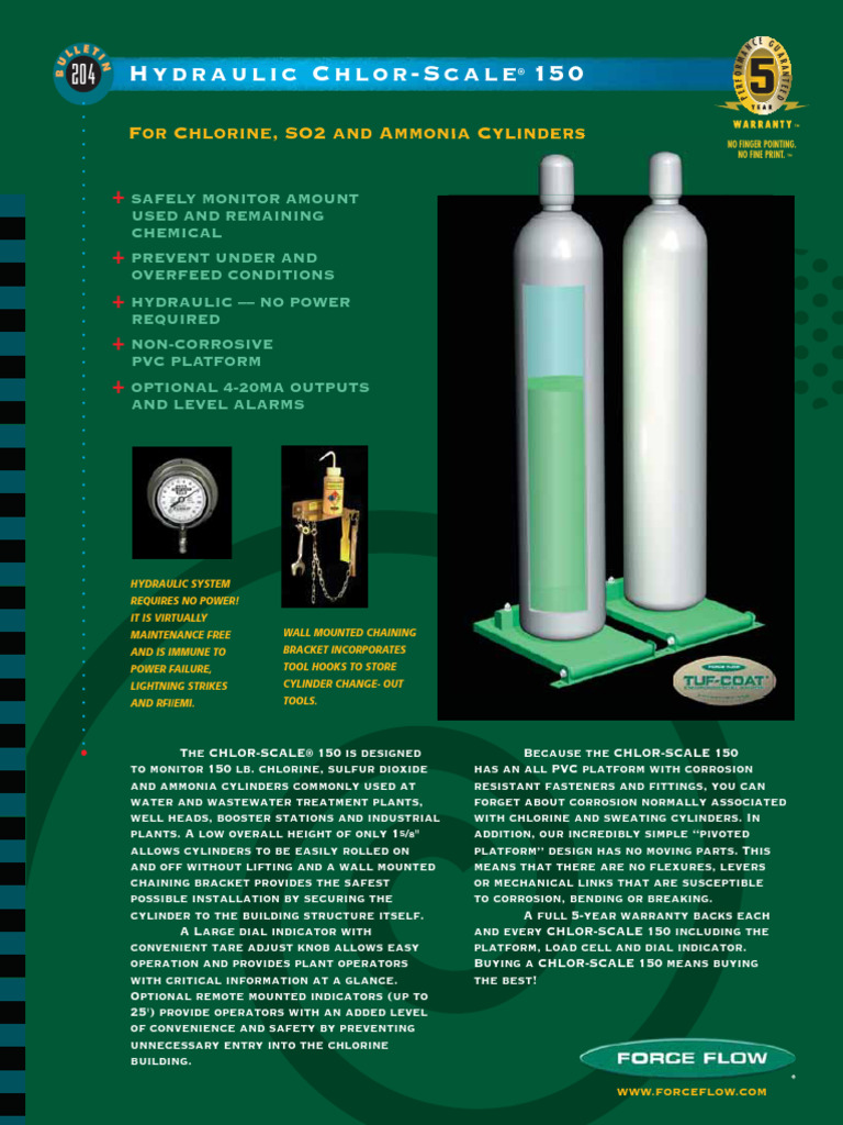 FORCEFLOW - Hydraulic Chlor-Scale 150 | PDF | Pipe (Fluid Conveyance ...