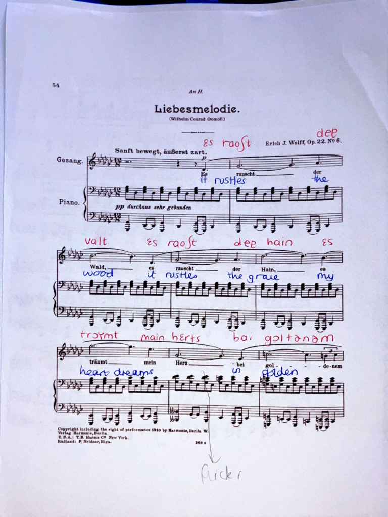 Liebesmelodie - Erich Wolff | PDF