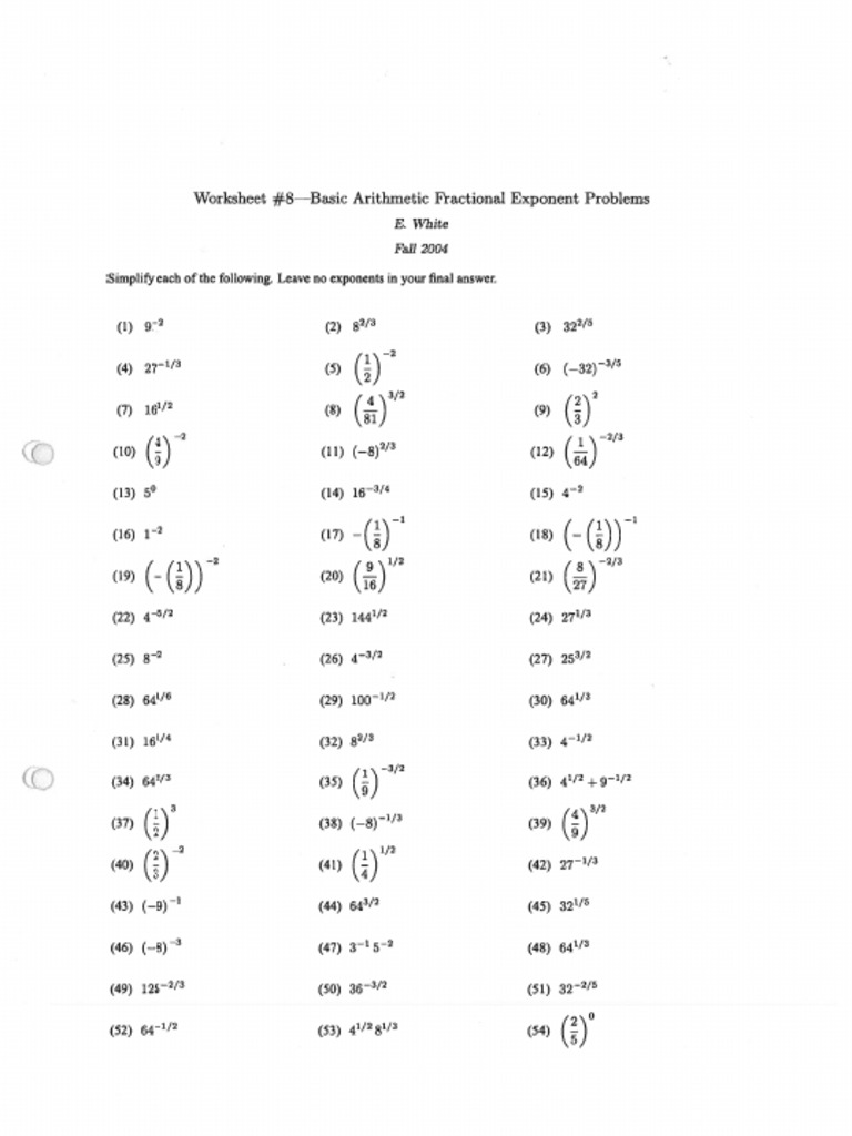 Rational Exponents | PDF
