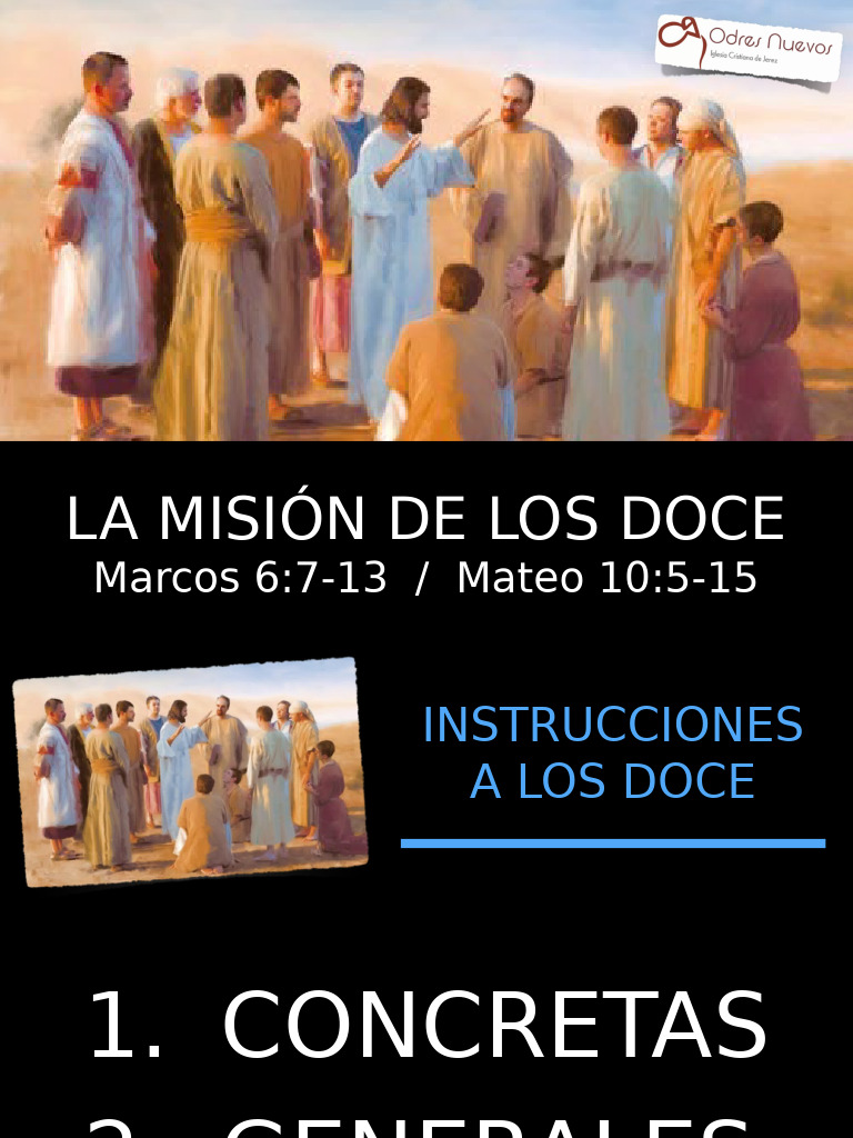 Misión de los doce. Marcos 6. 7-13 | PDF