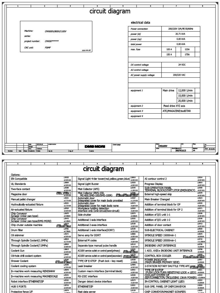 Electrical DMG Mori | PDF | Electrical Engineering | Electricity