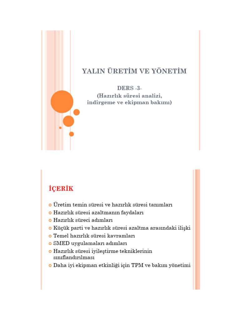 YalŤn Šretim Y"netim 3 | PDF