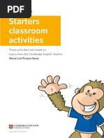 Cambridge English Pre A1 Starters Classroom Activities PDF | PDF ...