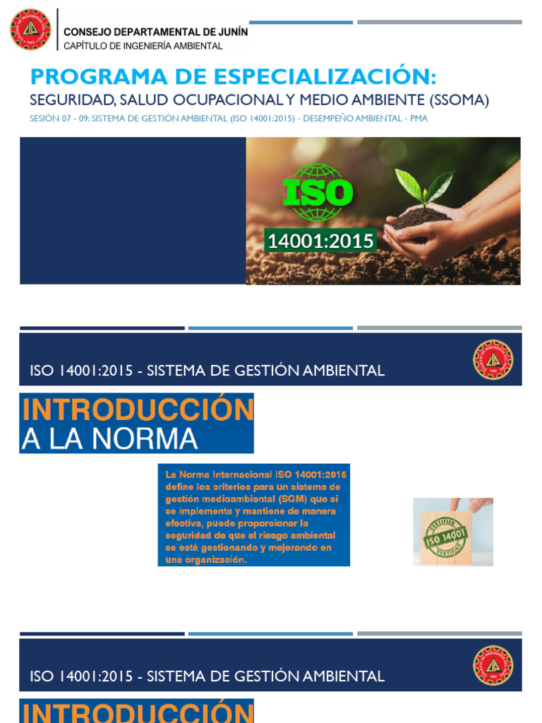 Esp. Ssoma s07-s09 | PDF | Entorno natural | Evaluación del ciclo de vida