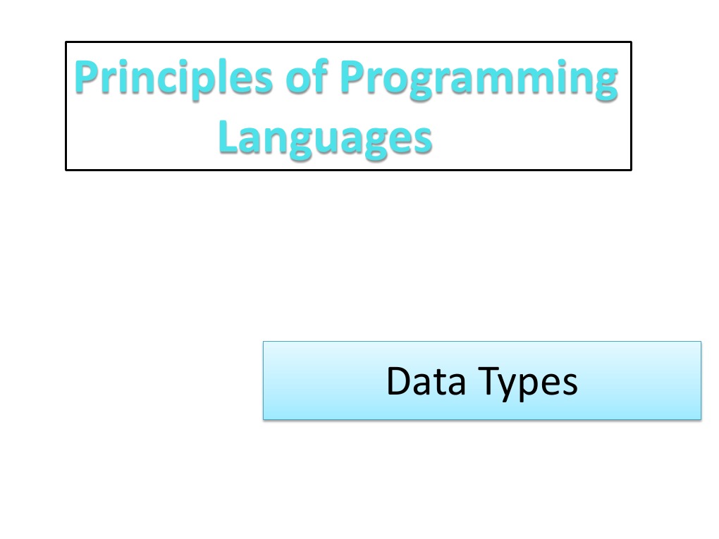 Ppl Unit2 Data Types Pdf Pointer Computer Programming Data Type