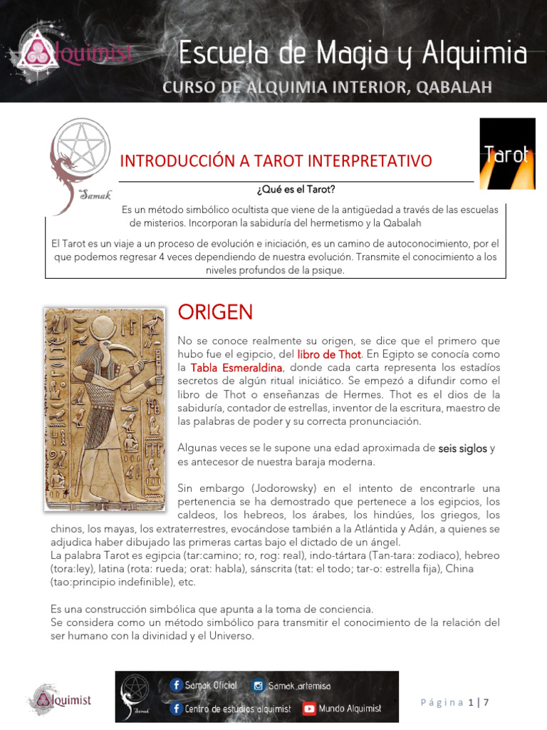 Tarot Interpretativo Introducci-N | PDF | Tarot | Arcanos Mayores