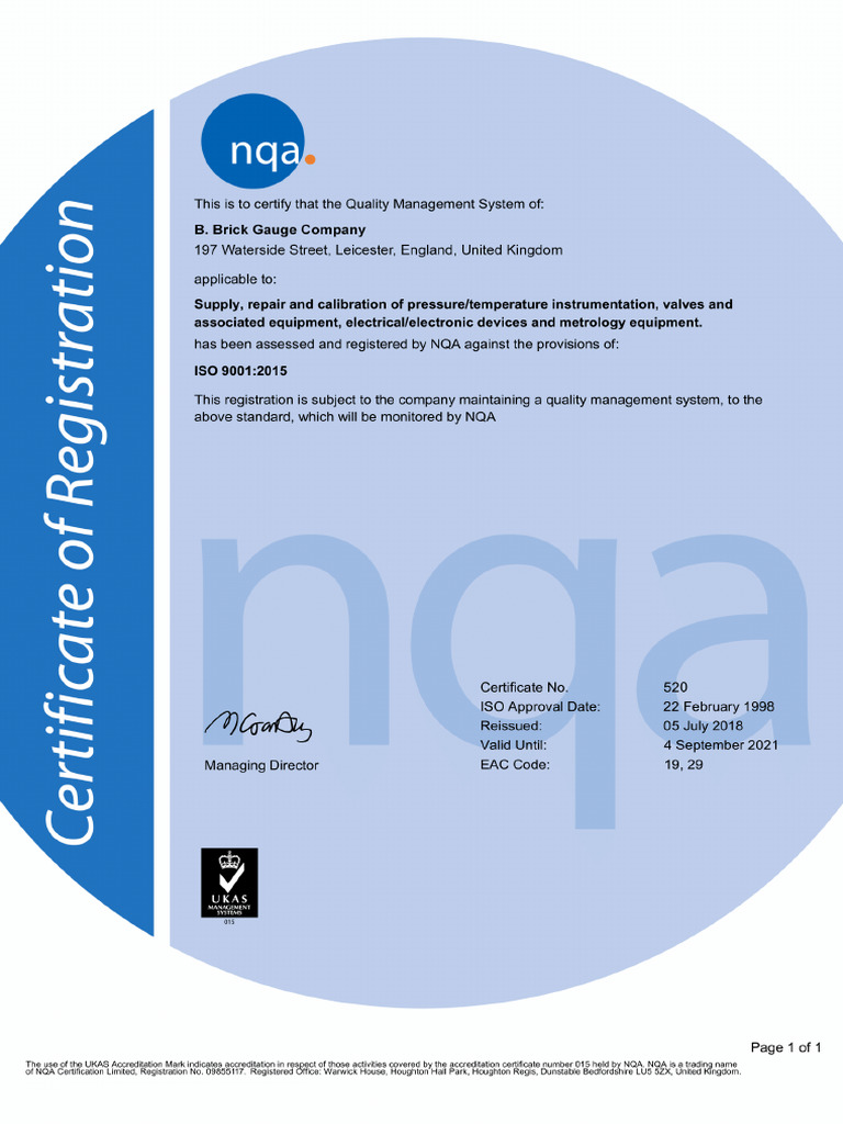 BB Certificate ISO 9001 | PDF