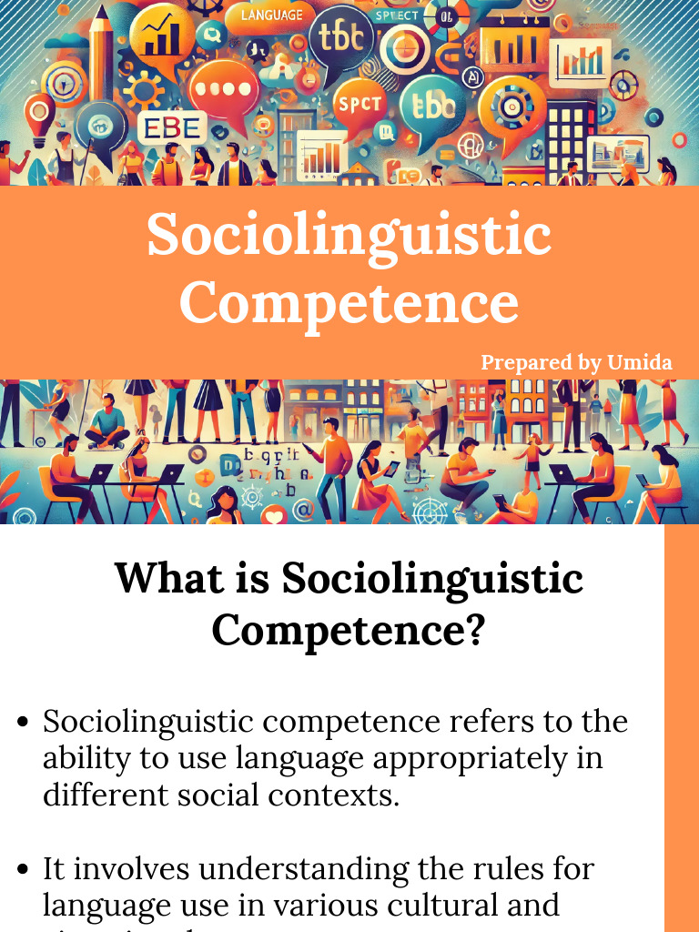 Understanding Sociolinguistic Competence | PDF