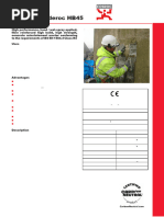 Renderoc HB40 Technical Data Sheet | PDF | Concrete | Composite Material