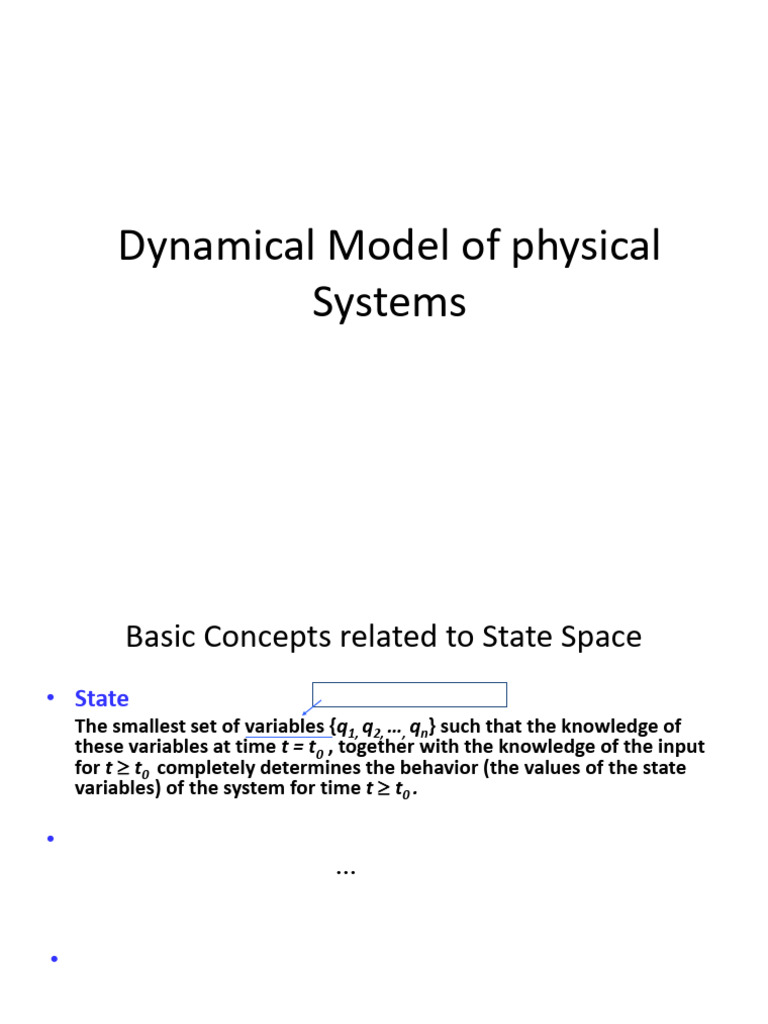 Chapter2_Dynamical Model of Physical Systems | PDF | Variable ...