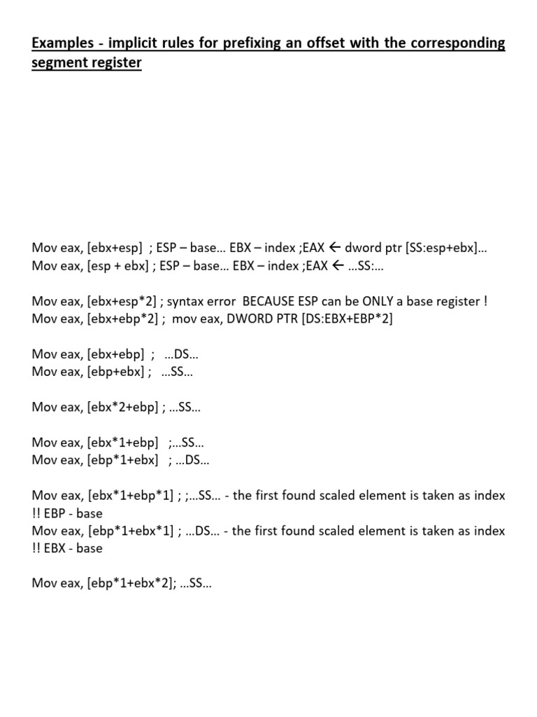 2023 Offset Prefixing Examples | PDF