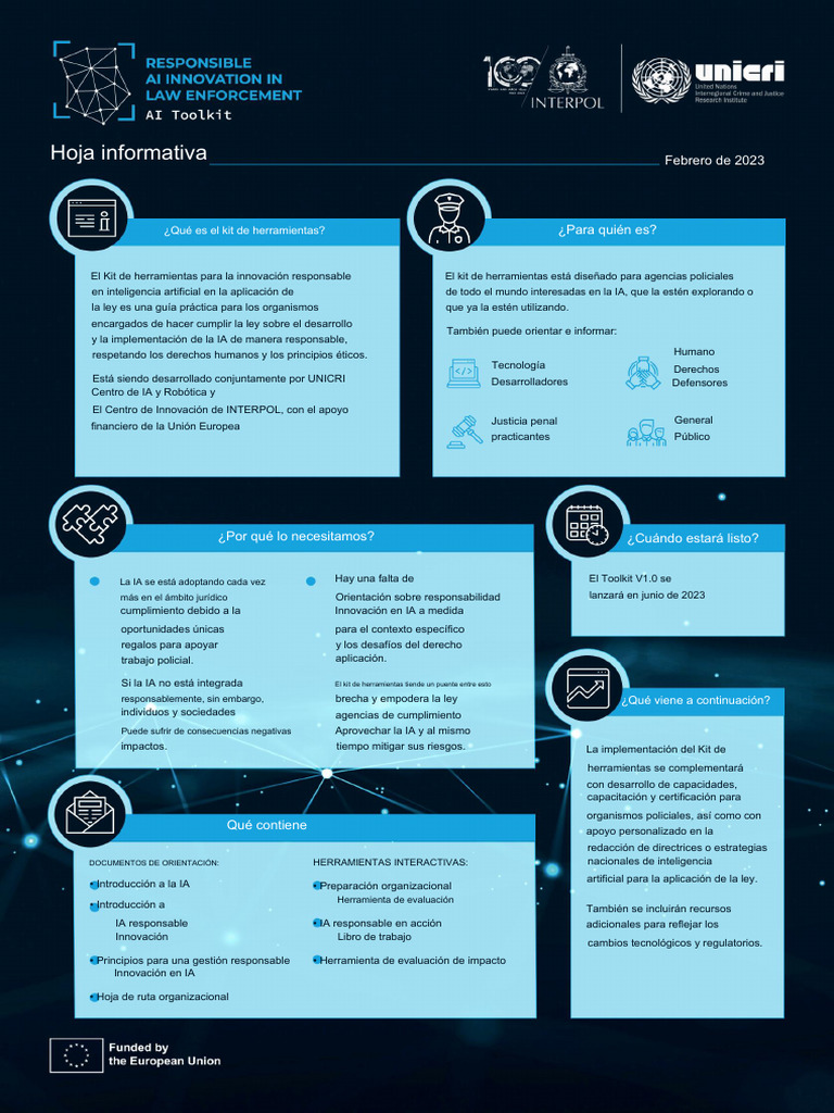 Factsheet_Toolkit for Resp. AI Innovation in Law Enforcement_Feb 2023 | PDF | Inteligencia ...