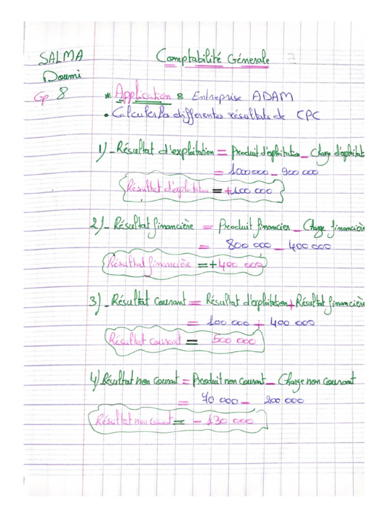 Comptabilité Application CPC | PDF
