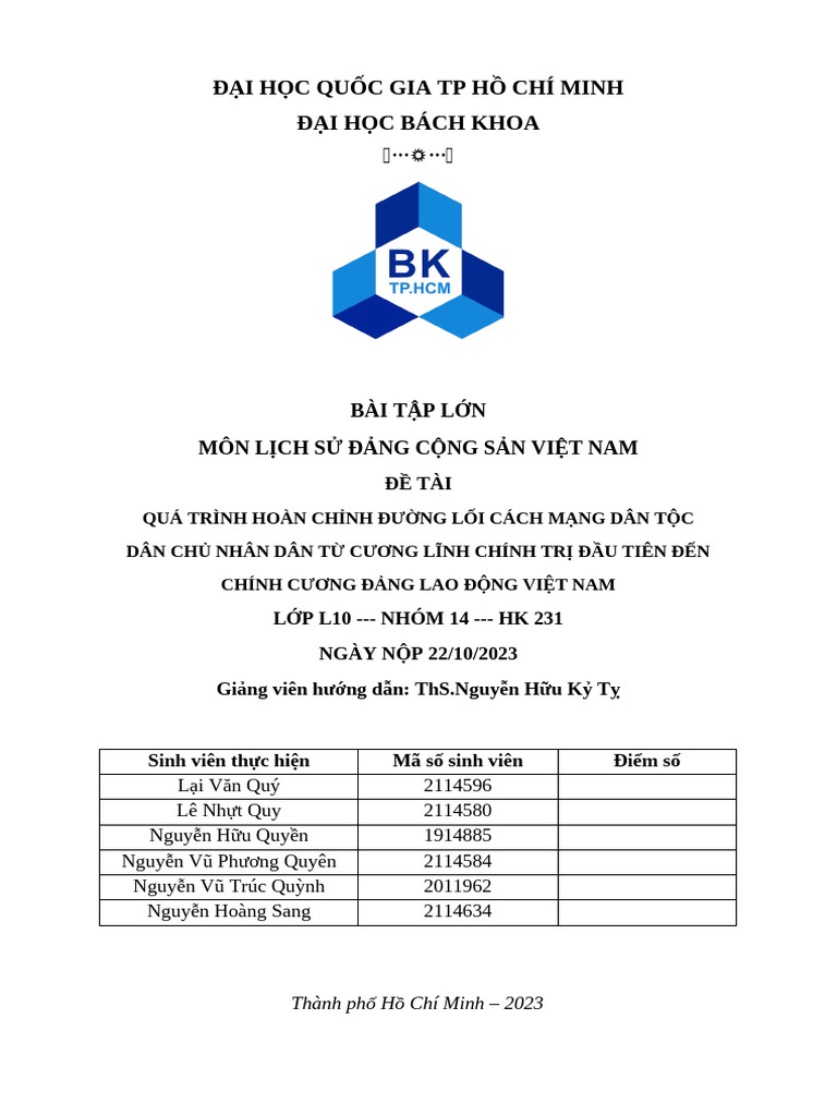 Lớp L10_NHÓM 14_bBTL | PDF