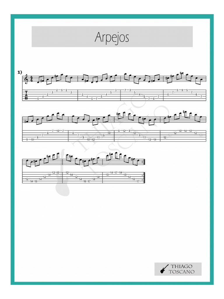 Arpejos Aula 66 | PDF