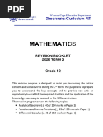 2025 Maths ATP Grade 12 | PDF | Mathematics | Function (Mathematics)