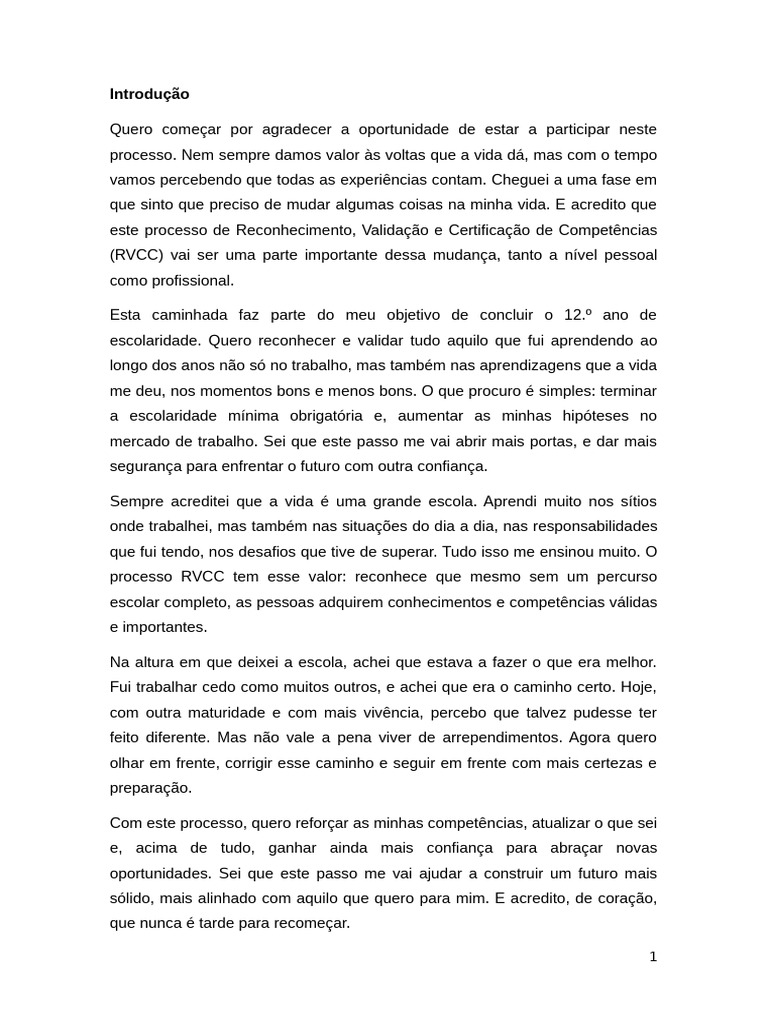 Autobiografia de Alexandre Henrique | PDF | Tempo | Aprendizado