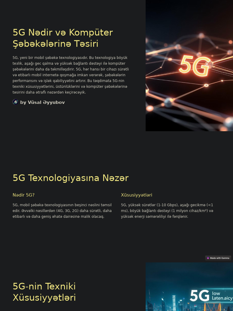 5G Nedir Ve Komputer Sebekelerine Tesiri | PDF