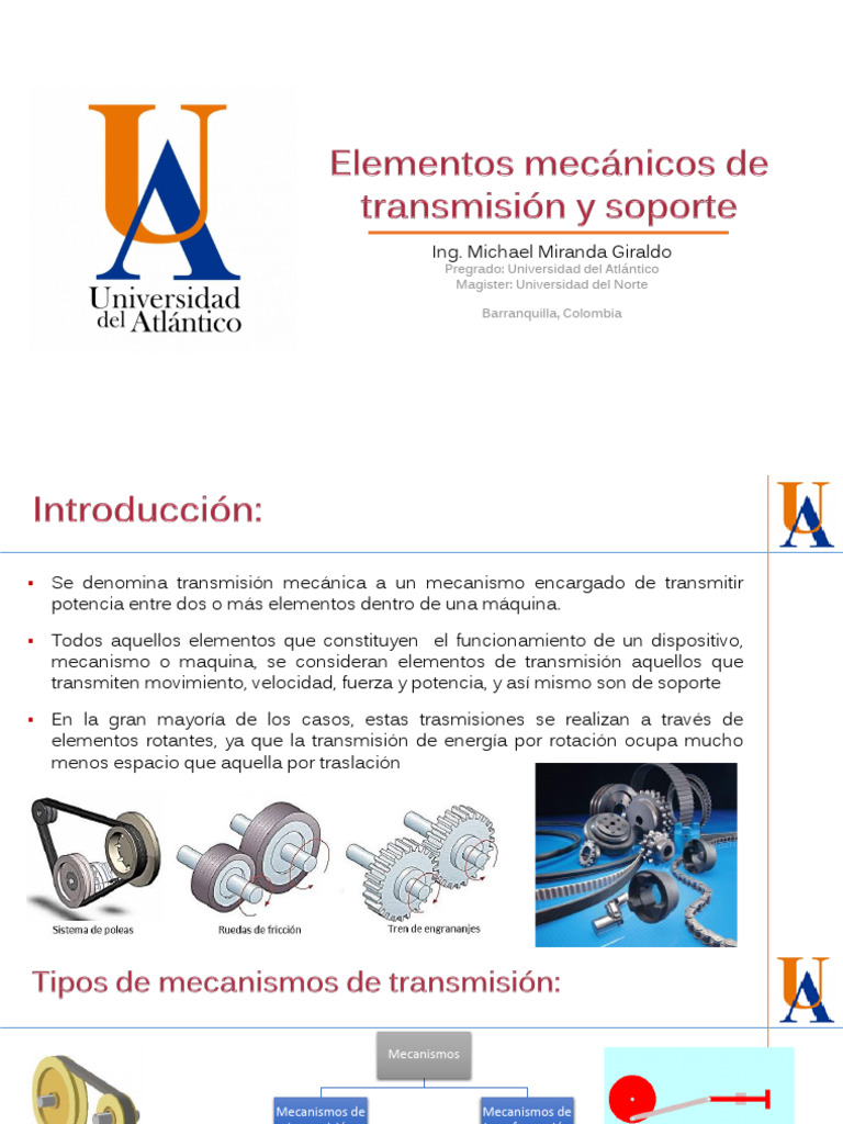 Elementos Mecanicos de Transmision y Soporte | PDF | Bienes ...